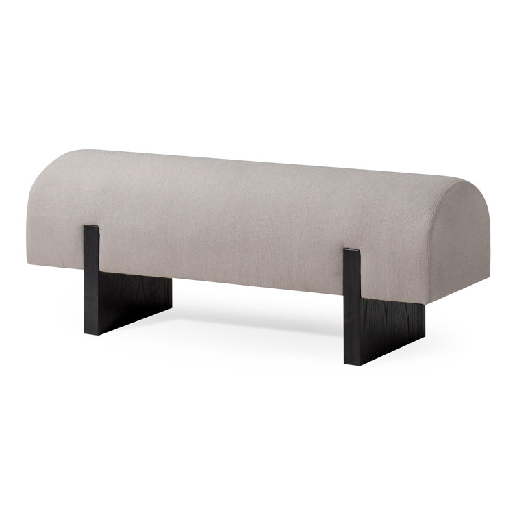 Maven Lane Juno Modern Upholstered Wooden Bench & Reviews | Wayfair